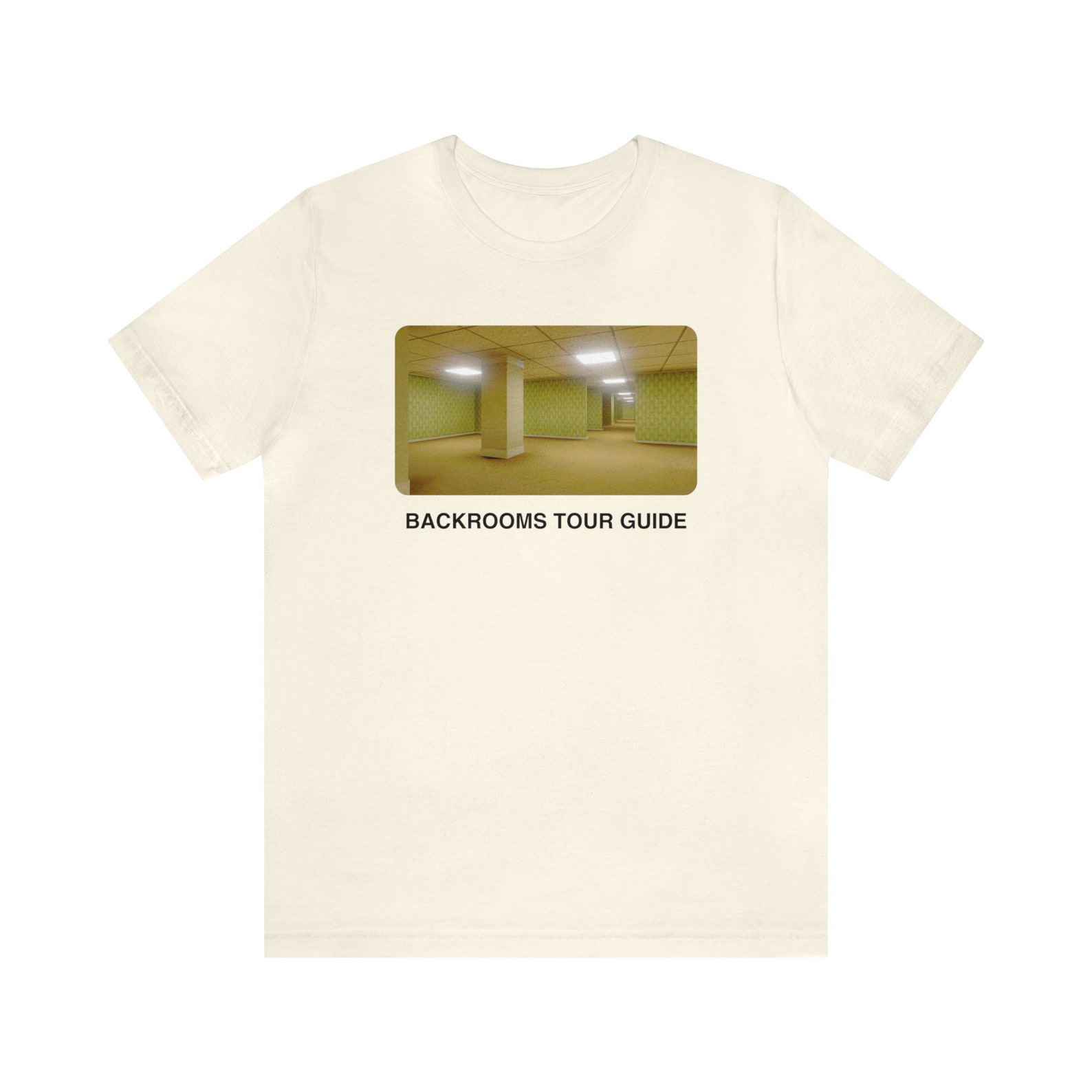 Backrooms Tour Guide Liminal Spaces Graphic T Shirt Urban Legend ...