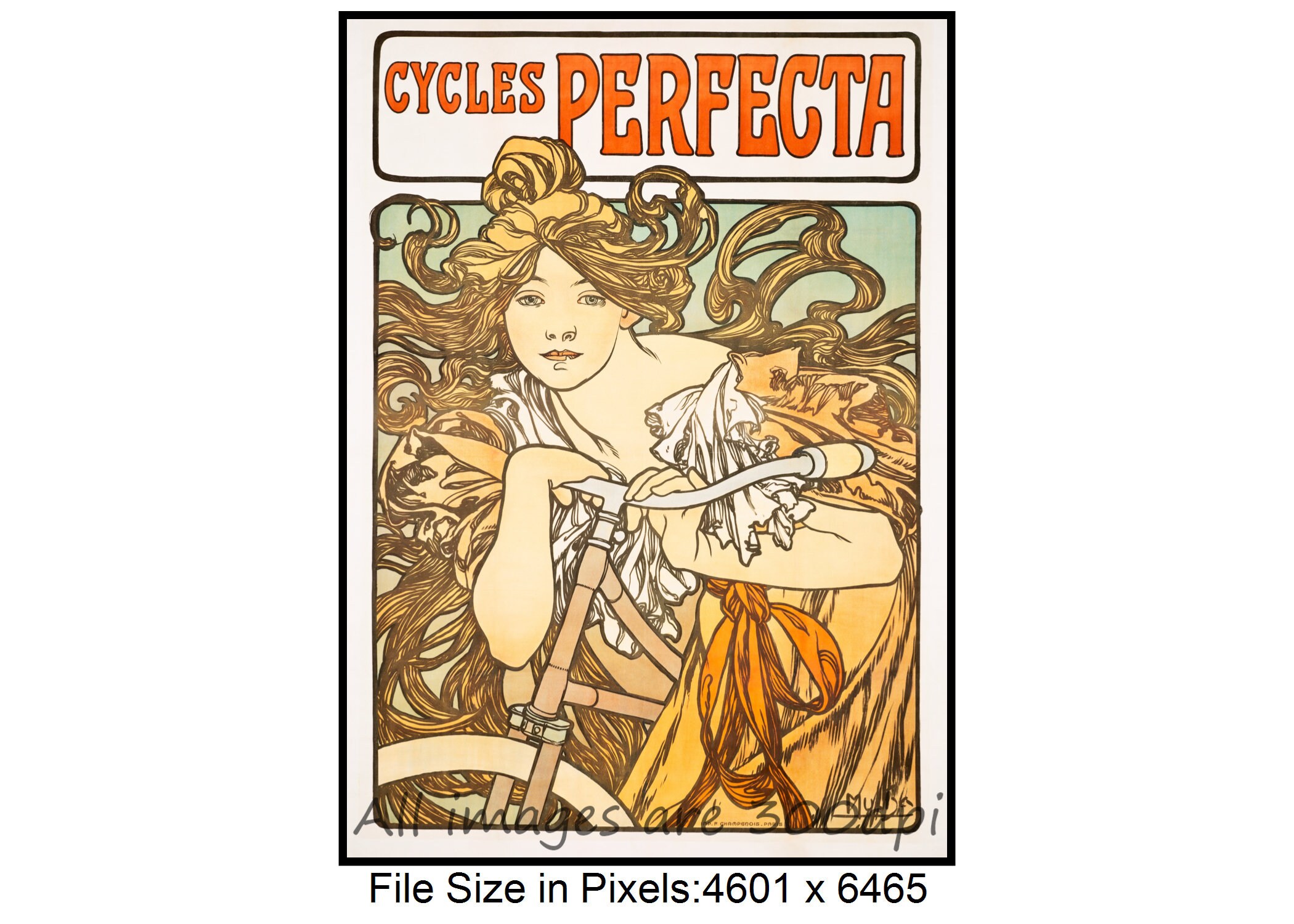 Set of 30 Alphonse Mucha Art Nouveau Poster Images./ Digital - Etsy ...
