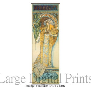 Set of 8 Alphonse Mucha Art Nouveau Publicity Prints. Alphonse Mucha ...