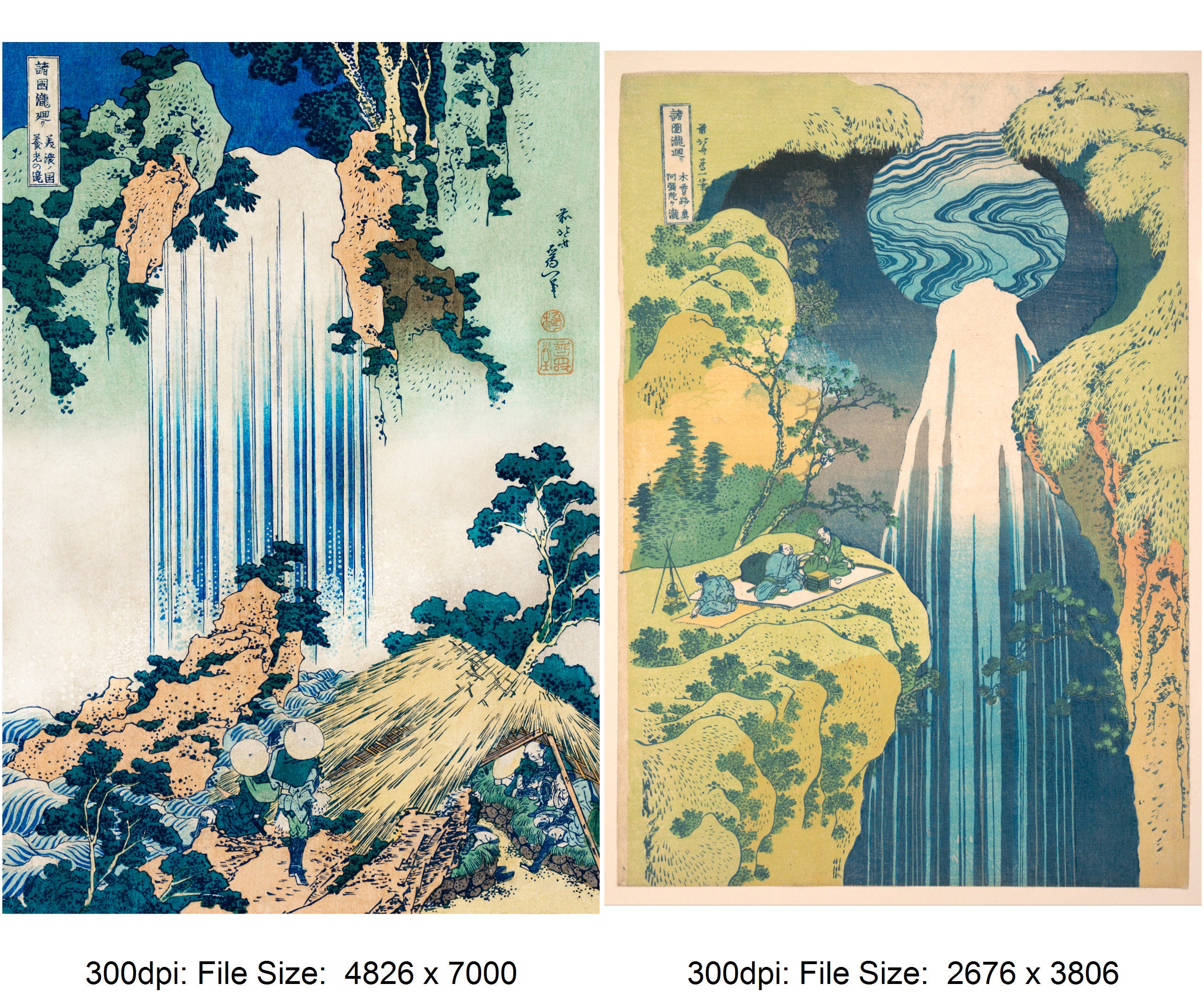 27 Katsushika Hokusai Japanese Woodblock Prints: Vintage Landscape Art ...