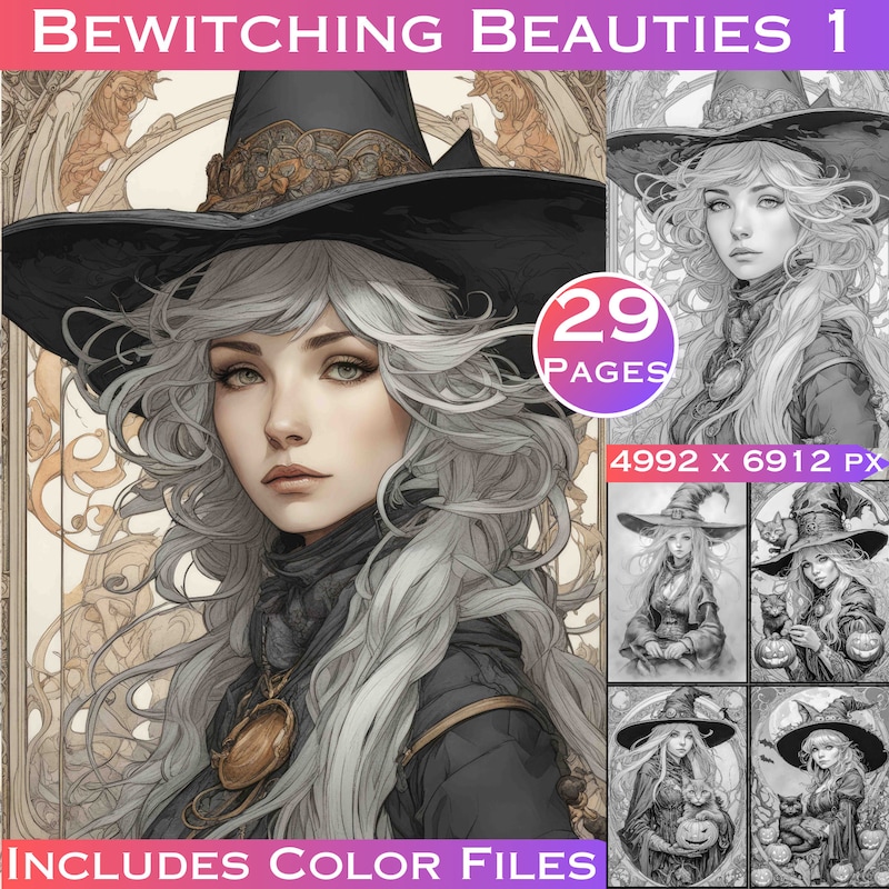 Bewitched Coloring Pages - Etsy