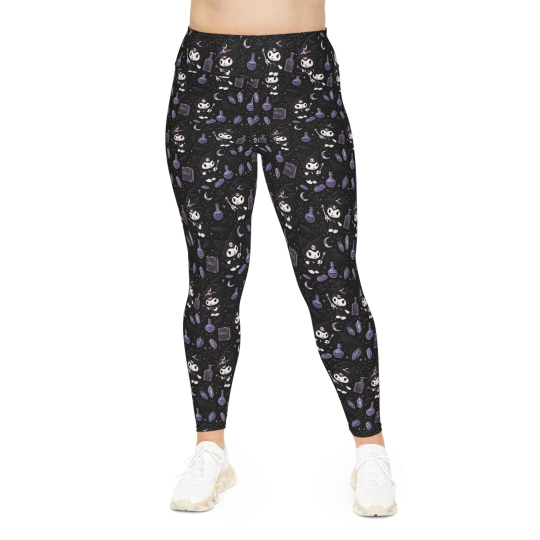 Witchy Leggings Pastel Bunny Pattern, Magical Vibe, Squat Proof, Punk ...
