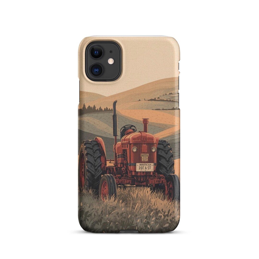 Vintage Red Tractor iPhone Case | Farm Scene, Country Living - Etsy