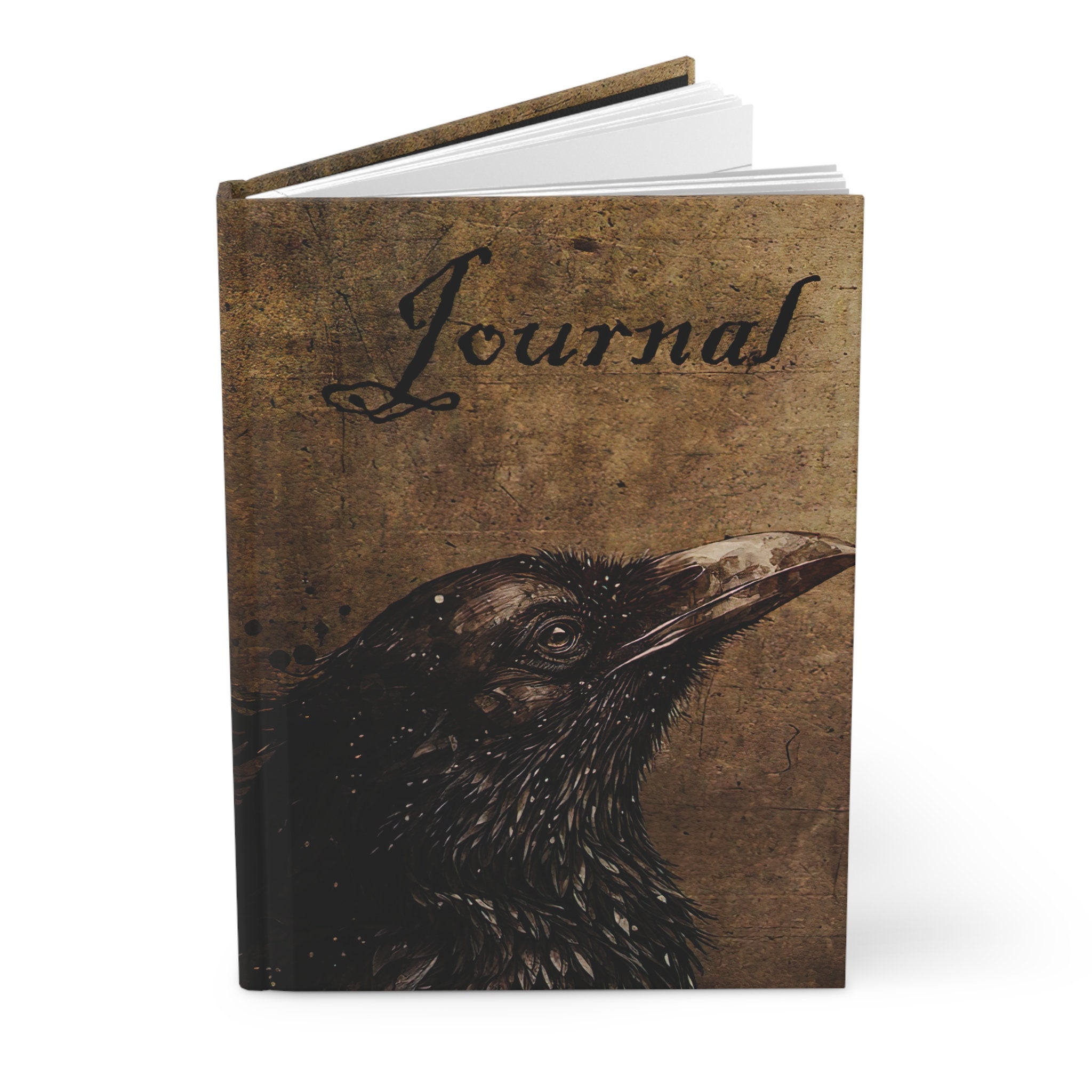 Raven Journal Gothic Dark Academia Vintage Style Raven Journal - Etsy