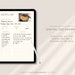 Recipe Book Template Printable, Digital Recipe Planner, Blank Recipe ...