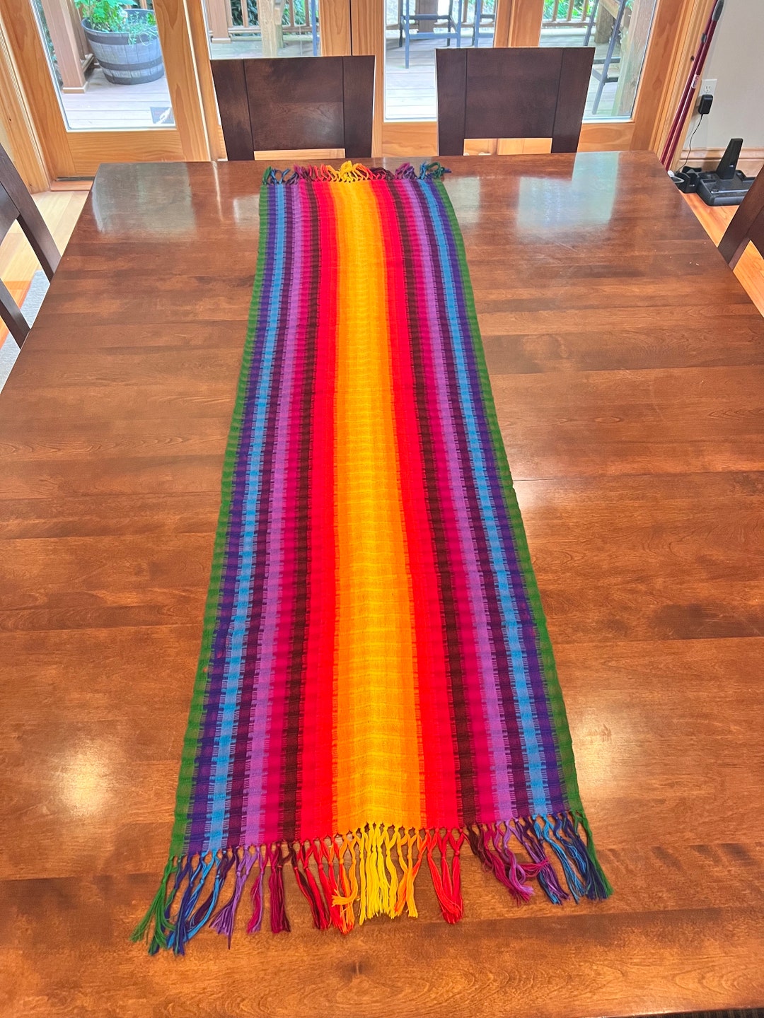 Vibrant Table Runner, They Are All Handmade by Mayan People From My ...