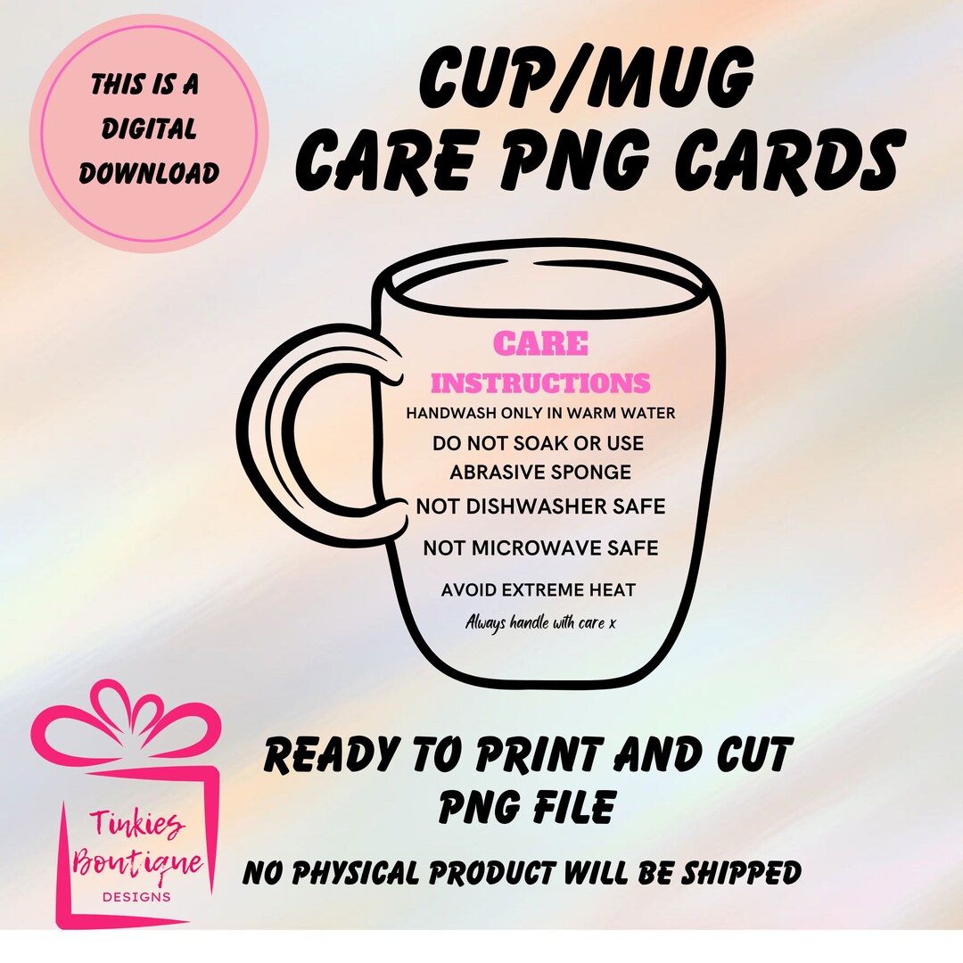 Cup Care Card Png, Ready to Print and Cut Png Files - Etsy