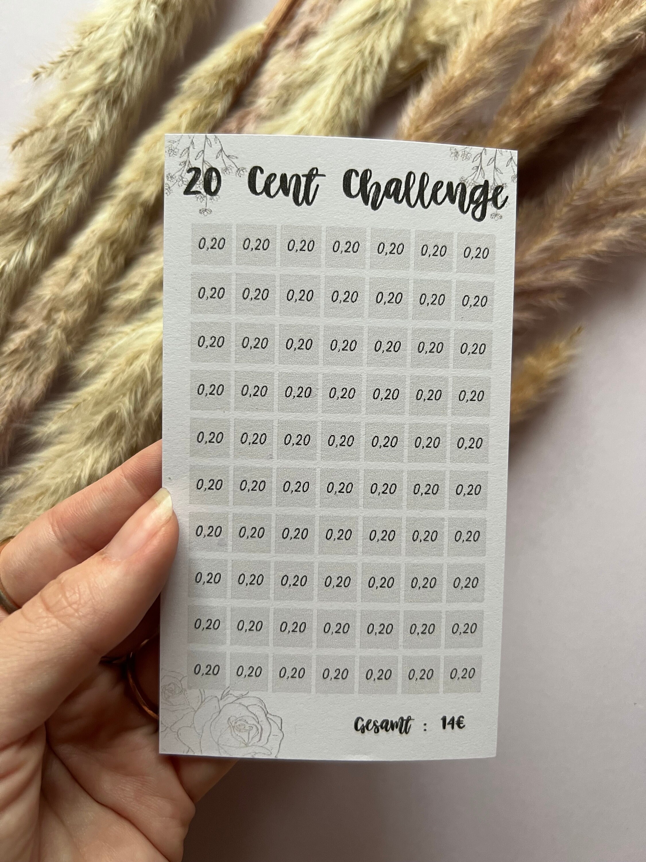 10 Cents 20 Cents 50 Cents 1 Euro 2 Euro Challenge Change - Etsy