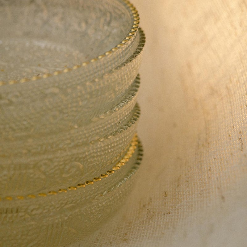 Pressed Glass Small Bowls - Etsy