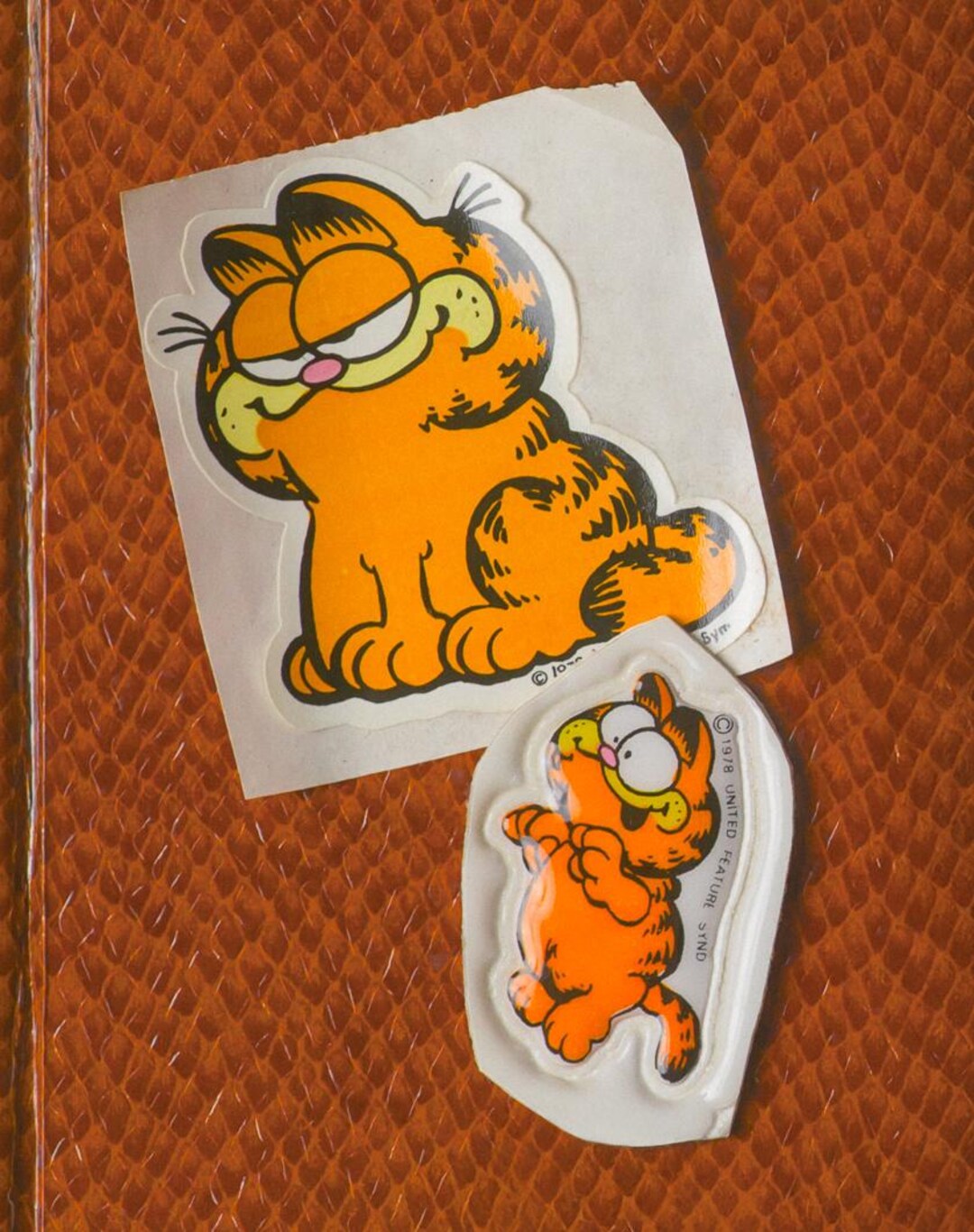 Vintage Garfield Sticker Pair — 1978 United Feature Syndicate ...
