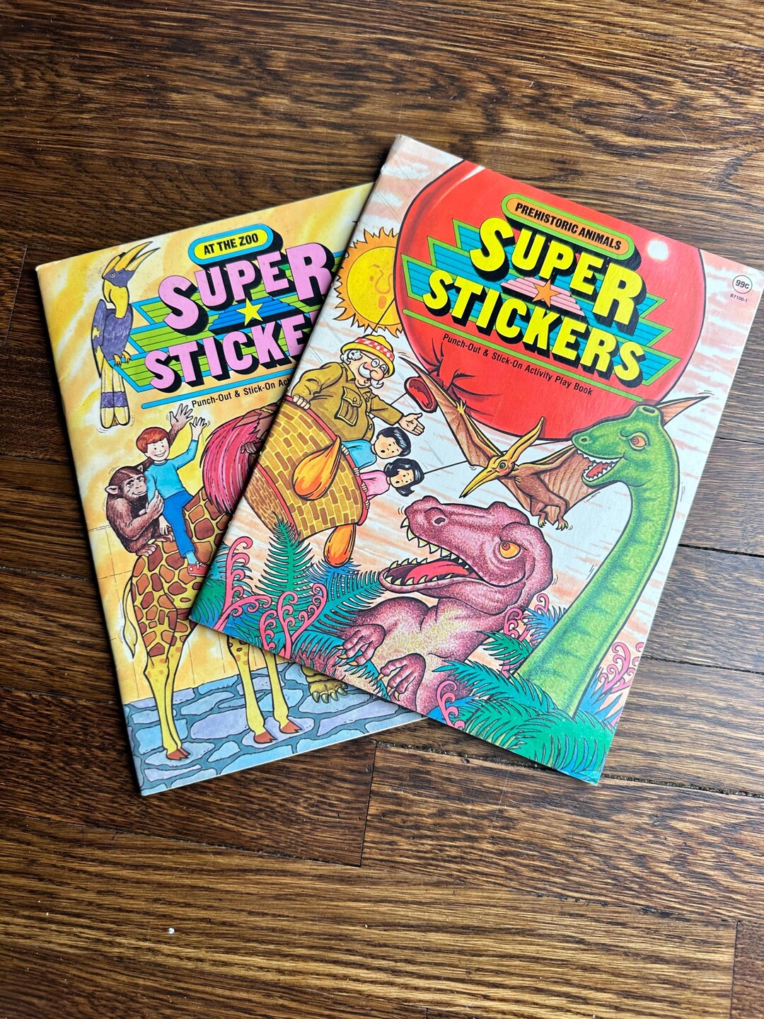 Two 1982 “super Stickers” Sticker Books, Vintage, All Stickers Still ...
