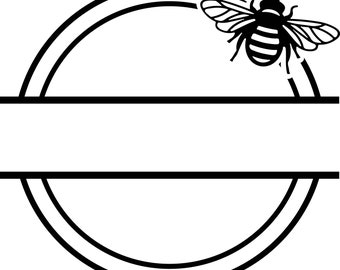 Honey Bee Frame SVG Files Hexagon Frame Cut Files Honey Bee SVG Vector ...