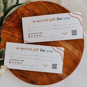 Retro Gift Certificate Template Printable | Photography Gift ...