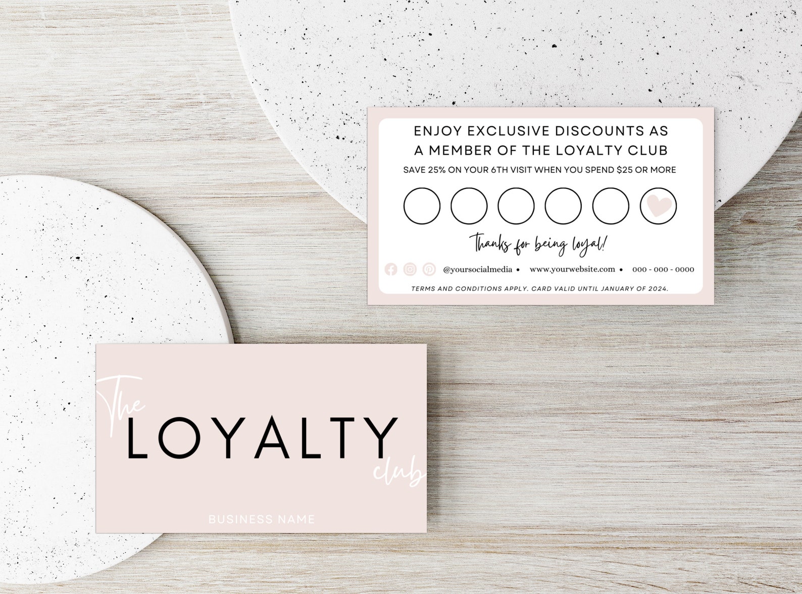 Loyalty Card Template Editable Customer Reward Card Canva Template the ...