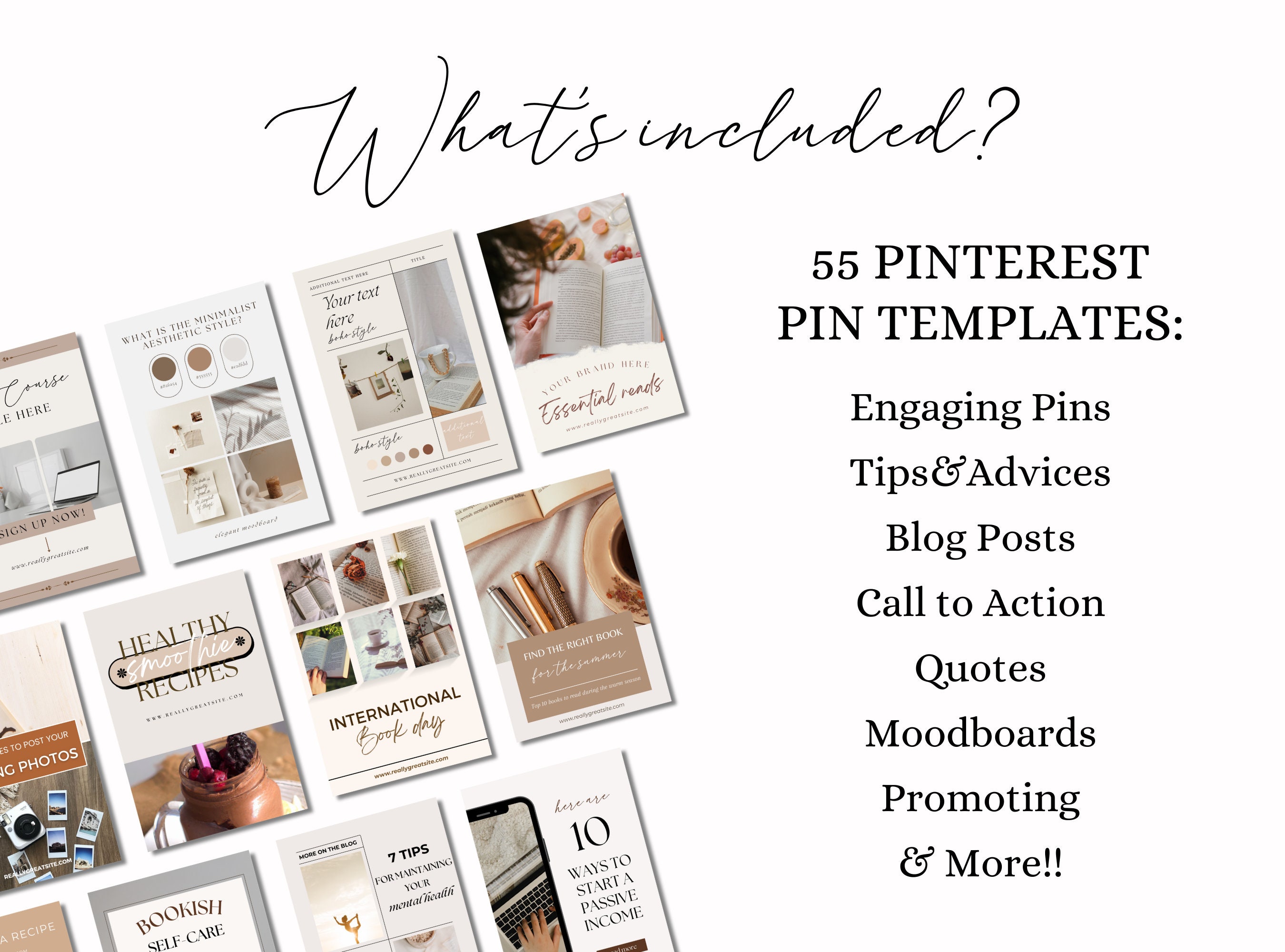 Engaging Pinterest Templates | Customizable Pinterest Pins | Editable ...