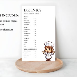 Minimal Restaurant Menu Bundle/restaurant Menu Template/modern Menu ...