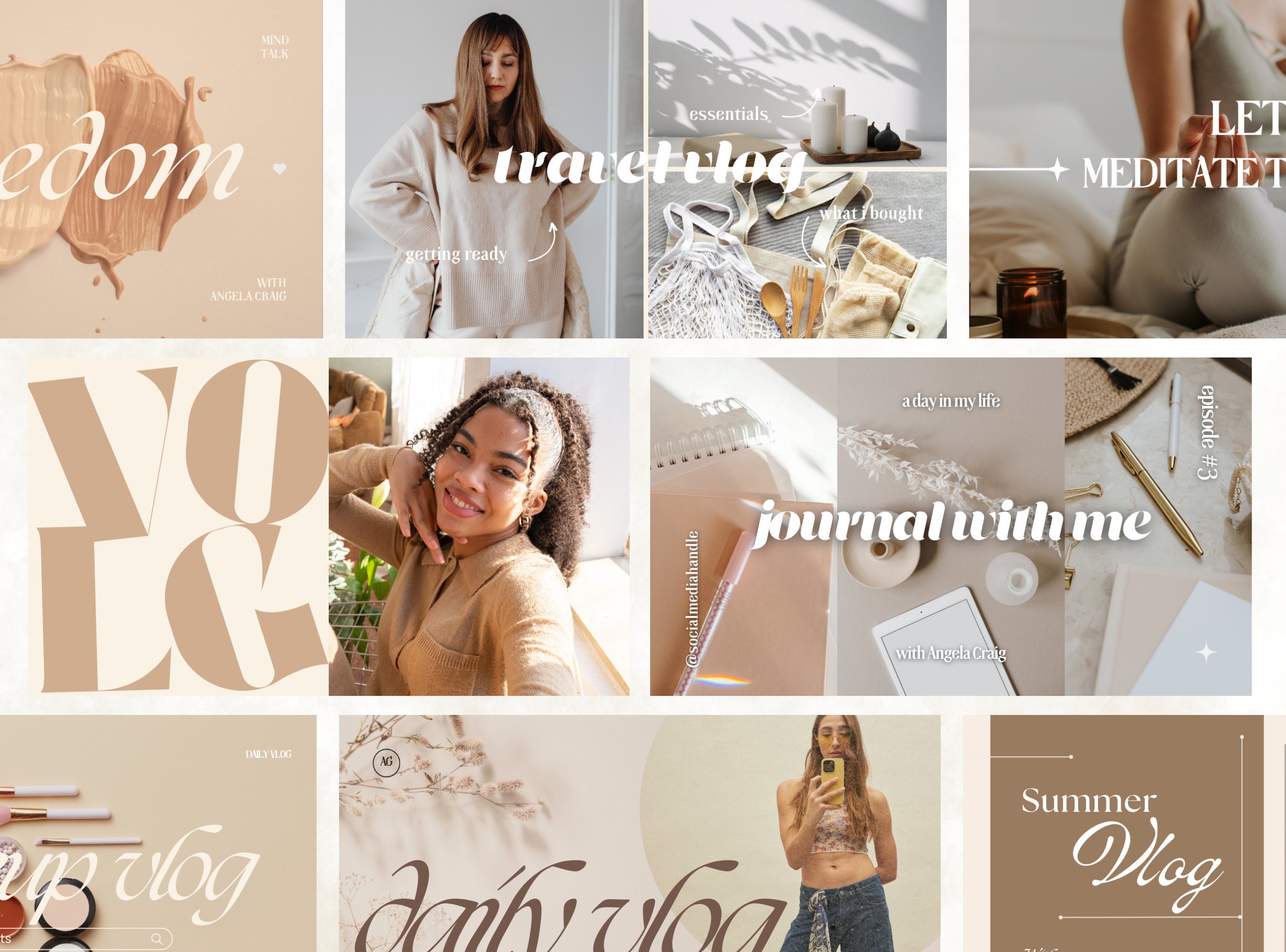 Youtube Thumbnail Templates | Fully Editable Youtube Branding Kit ...