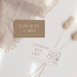 Loyalty Card Template | Editable Customer Reward Card Canva Template ...