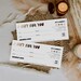 Retro Gift Certificate Template, Add Logo Printable Gift Voucher, DIY ...