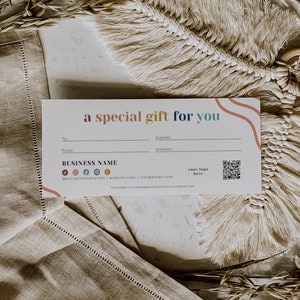 Retro Gift Certificate Template Printable | Photography Gift ...