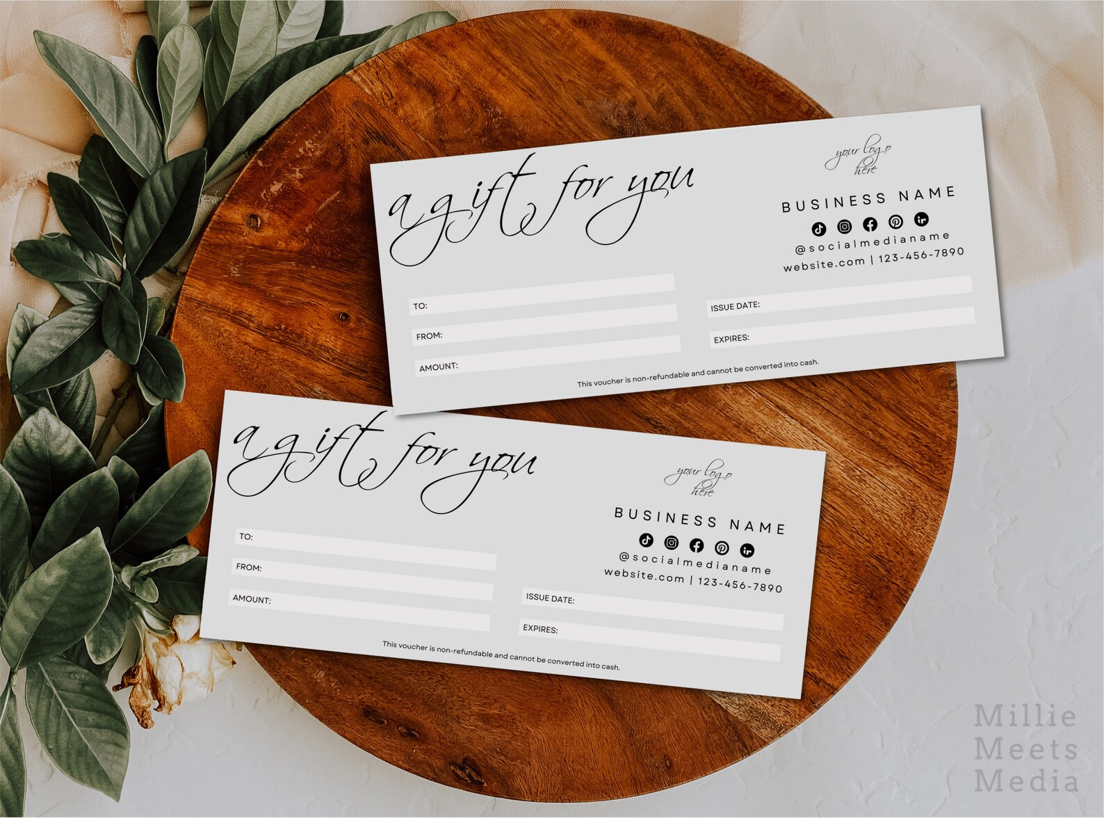 ADD Logo/gift Certificate Template/diy Gift Certificate/editable Gift ...