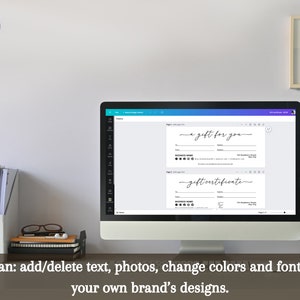 Gift Certificate Template Printable | Gift Vouchers | Photography Gift ...