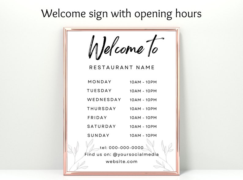 Modern Restaurant Menu Template/landscape Menu Template/editable Menu ...