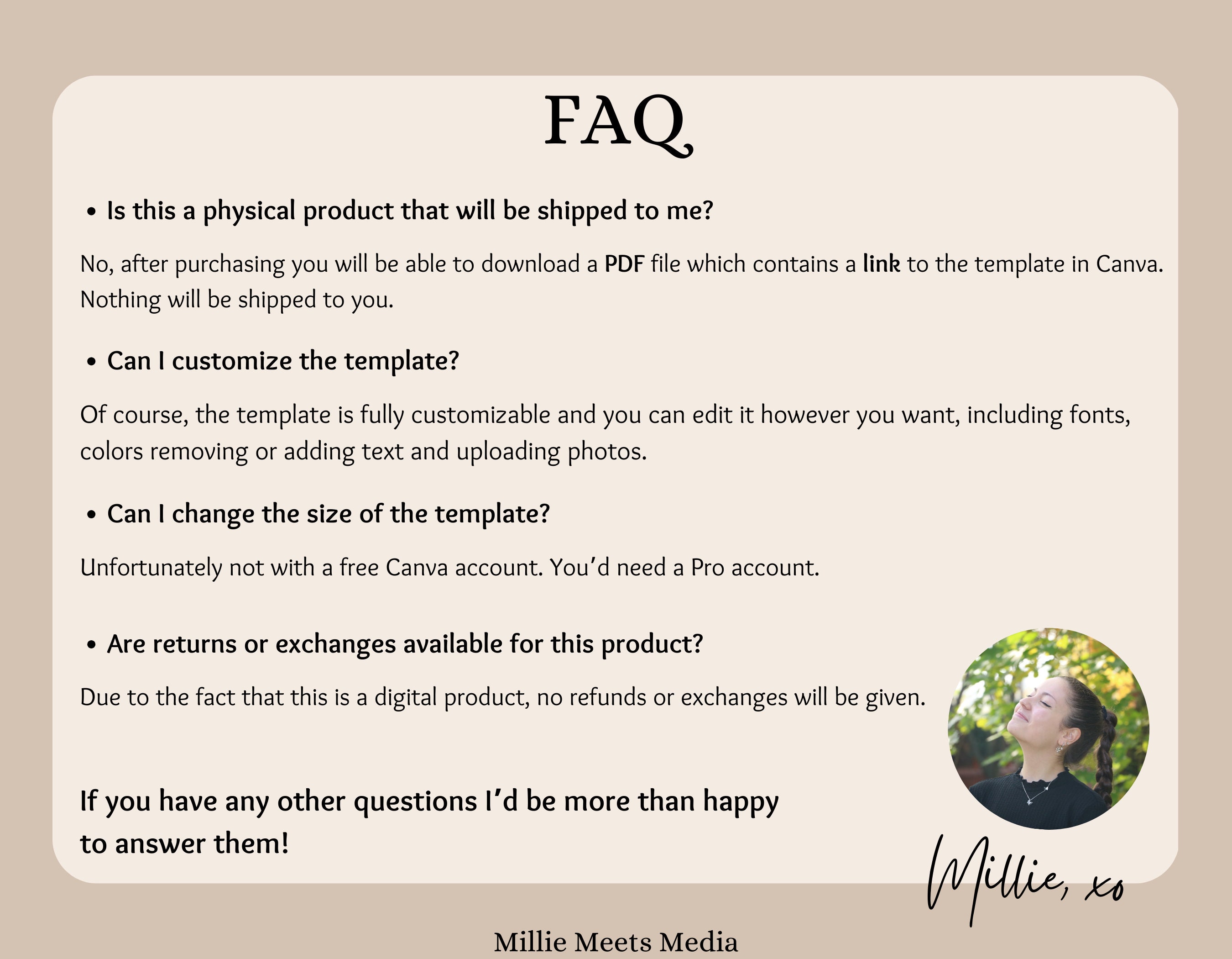 Retro Refer A Friend Card Canva Template, Editable Customer Reward Card ...