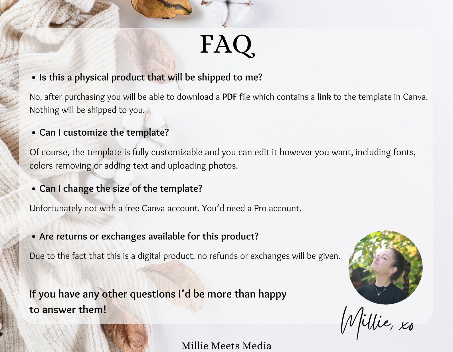 Retro Refer A Friend Canva Template, Floral & Bee Discount Card ...