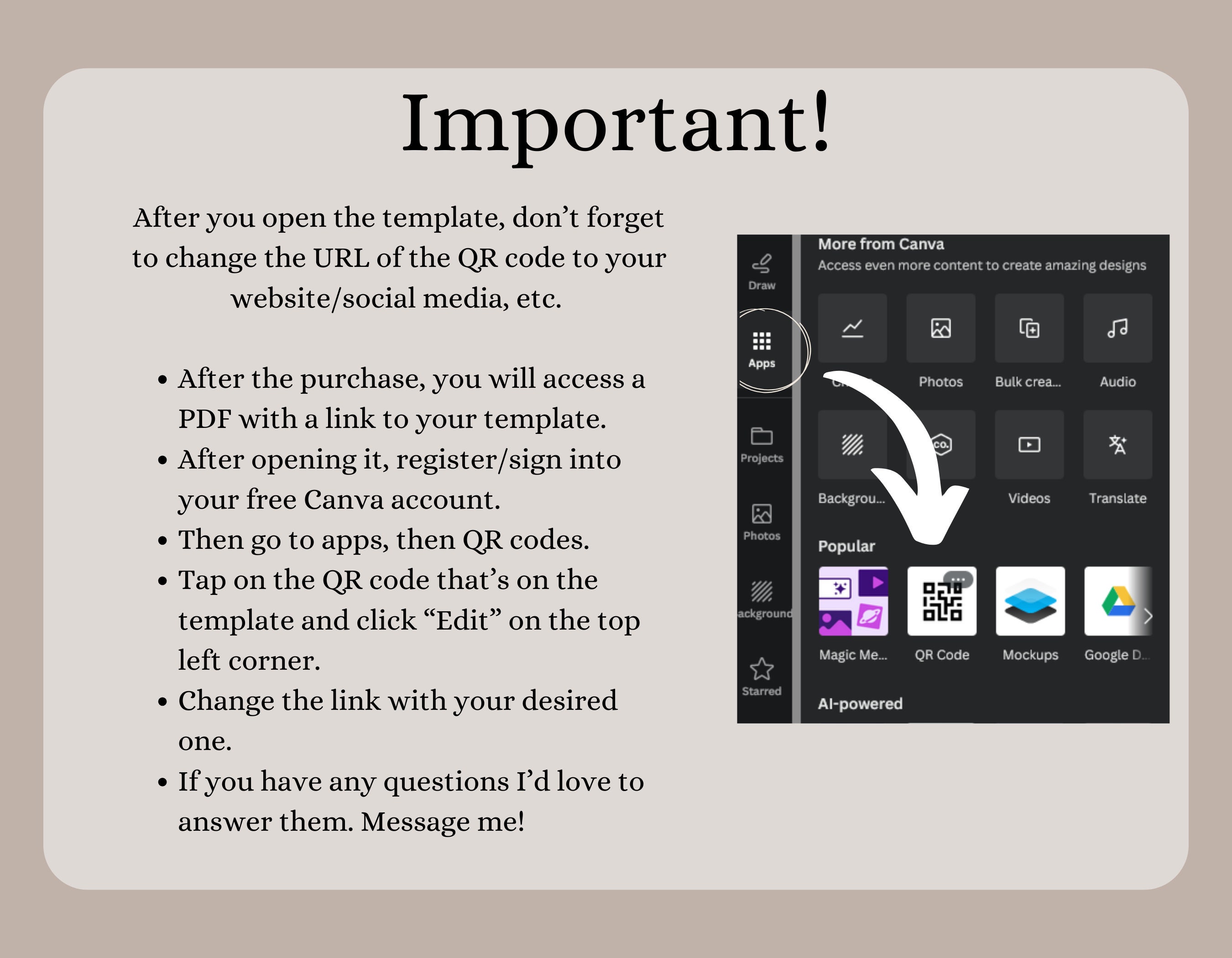 Price List Template & Scan to Pay Sign QR Code Sign Editable Price ...