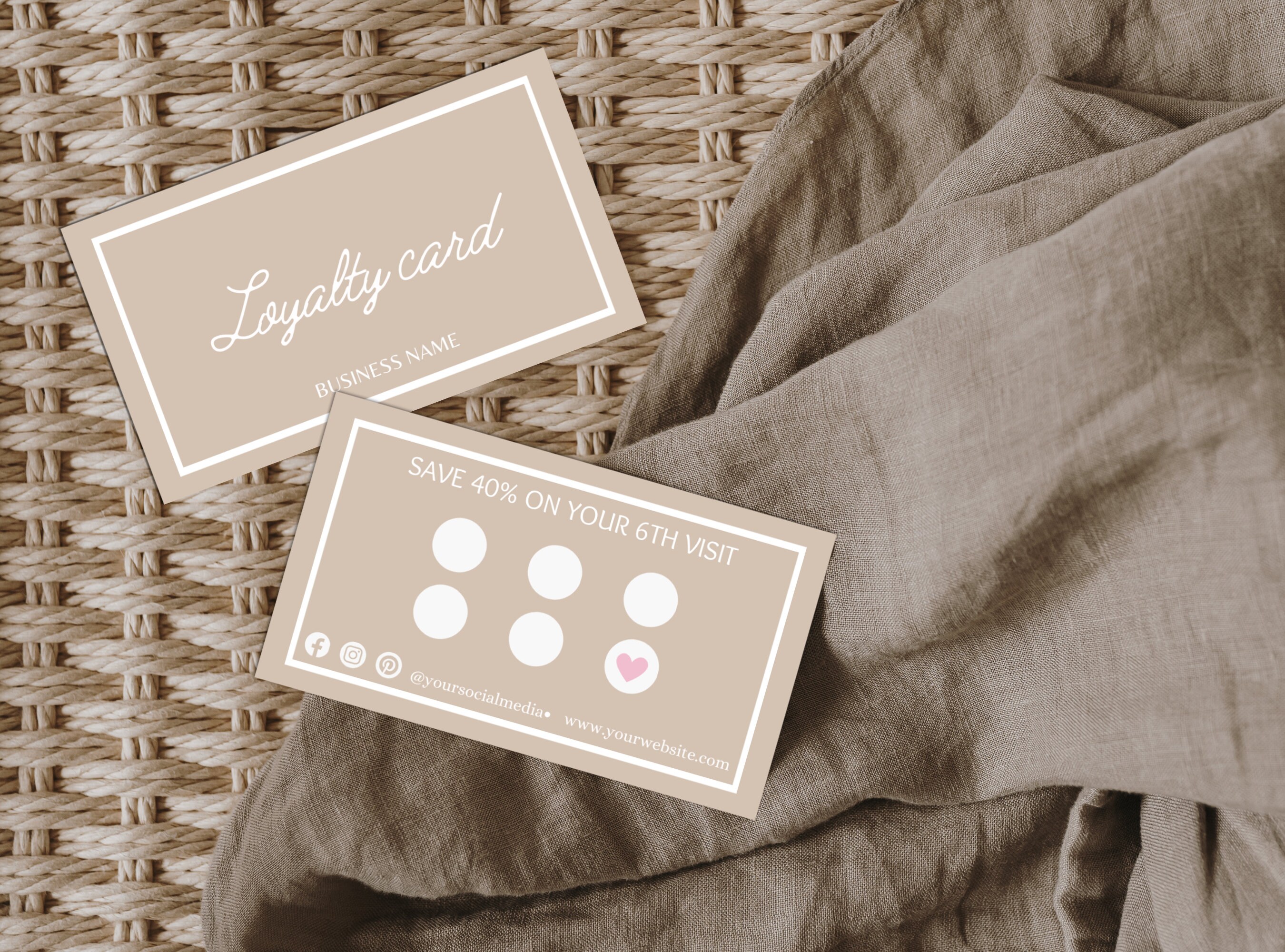 Customer Loyalty Card Canva Template Customer Care Card Printable ...