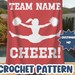 Custom Crochet Graphgan Pattern, Personalized Cheerleader Corner to ...
