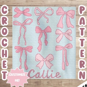 Personalized Crochet Graphgan Pattern, Custom Coquette Corner to Corner ...