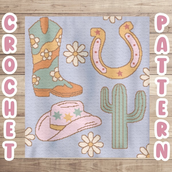Crochet C2c Western Afghan Pattern - Etsy
