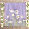 Crochet Floral Graphgan Pattern, Pretty Pink Flower Corner to Corner ...