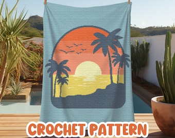 Palm Tree Crochet Graphgan Pattern - Etsy