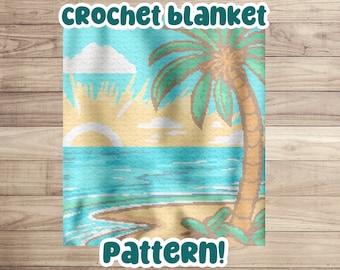Palm Tree Crochet Graphgan Pattern - Etsy