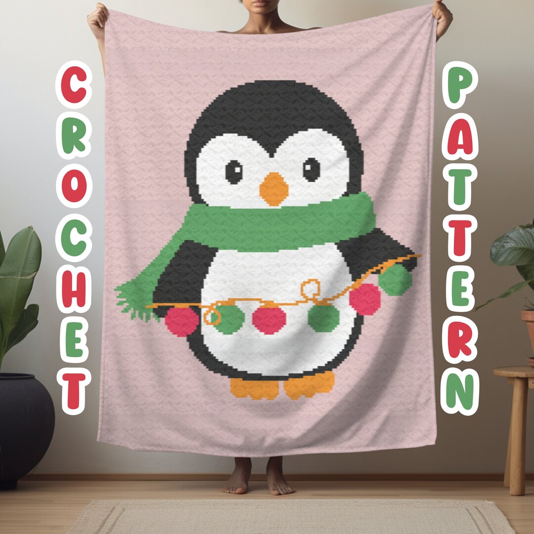 Crochet Graphgan Pattern, Christmas Light Corner to Corner Crochet ...