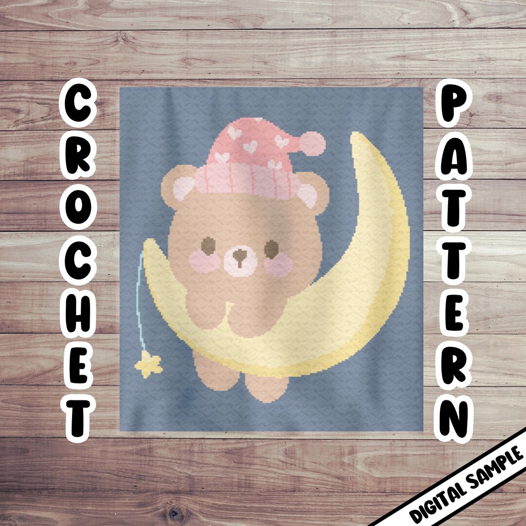 Crochet Teddy Bear Graphgan Pattern, Forest Animal Corner to Corner ...