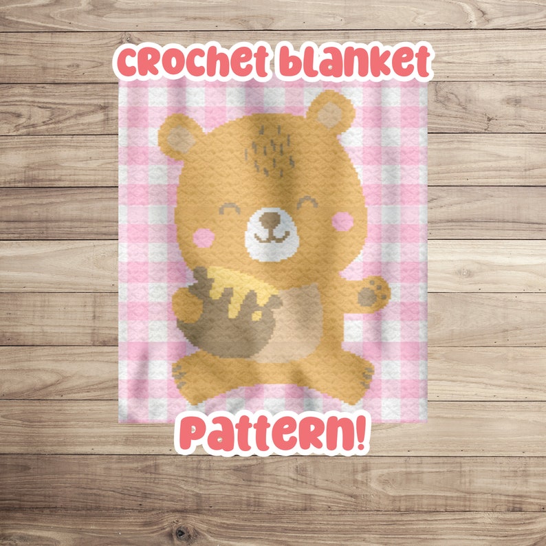 Crochet Teddy Bear Graphgan Pattern, Forest Animal Corner to Corner ...