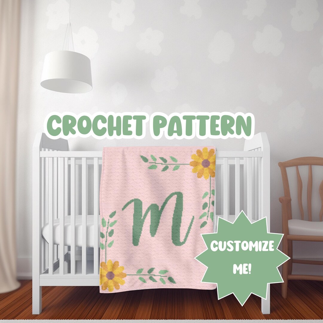 Personalized Crochet Graphgan Pattern, Custom Floral Corner to Corner ...