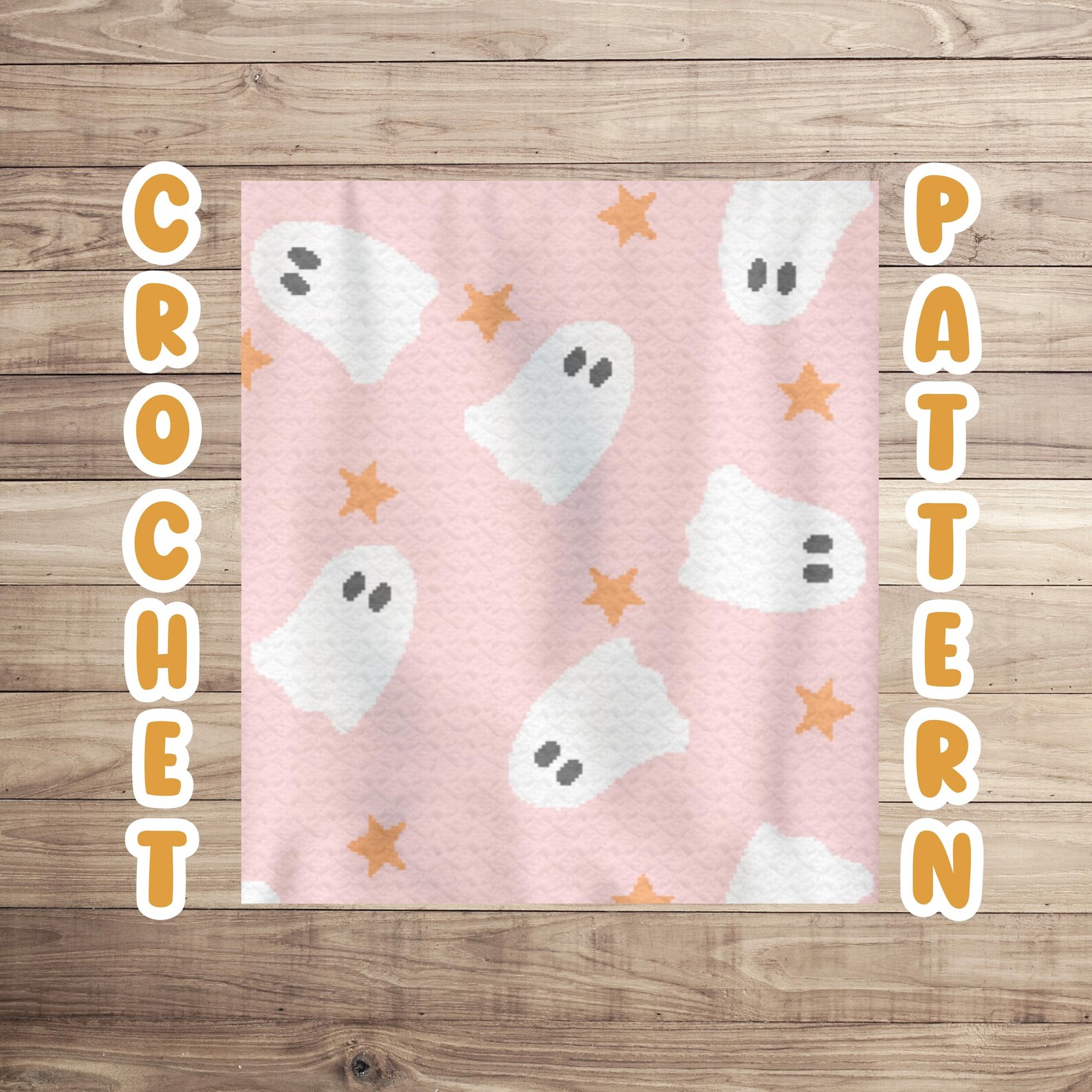 Crochet Halloween Ghost Graphgan Pattern, Corner to Corner Afghan ...