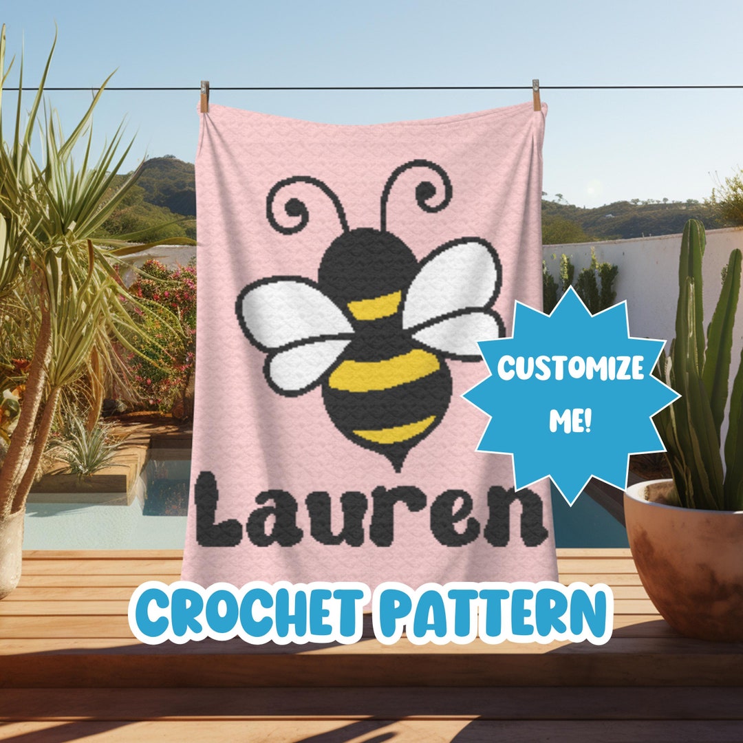 Personalized Crochet Graphgan Pattern, Custom Bumble Bee Corner to ...