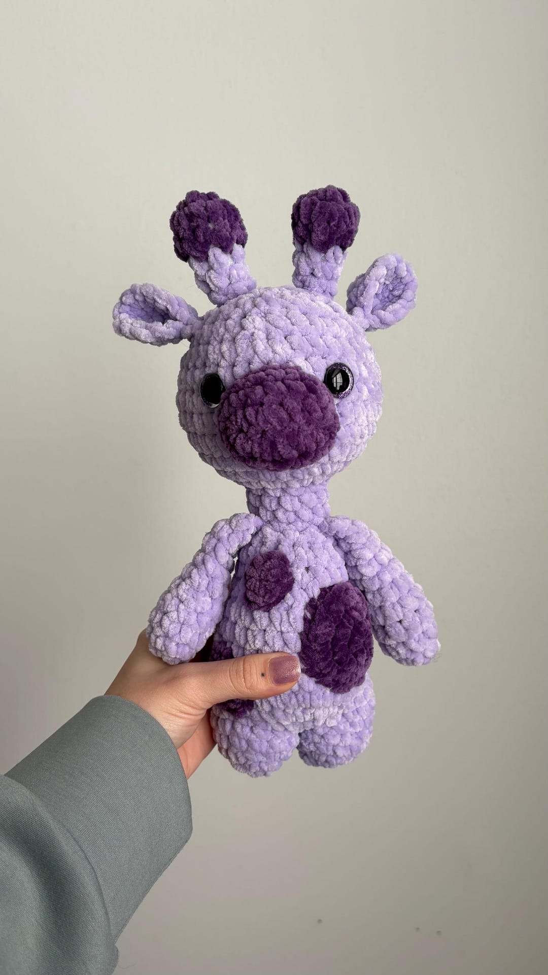 Cute Kawaii Purple Giraffe Crochet Stuffy Plushie - Etsy