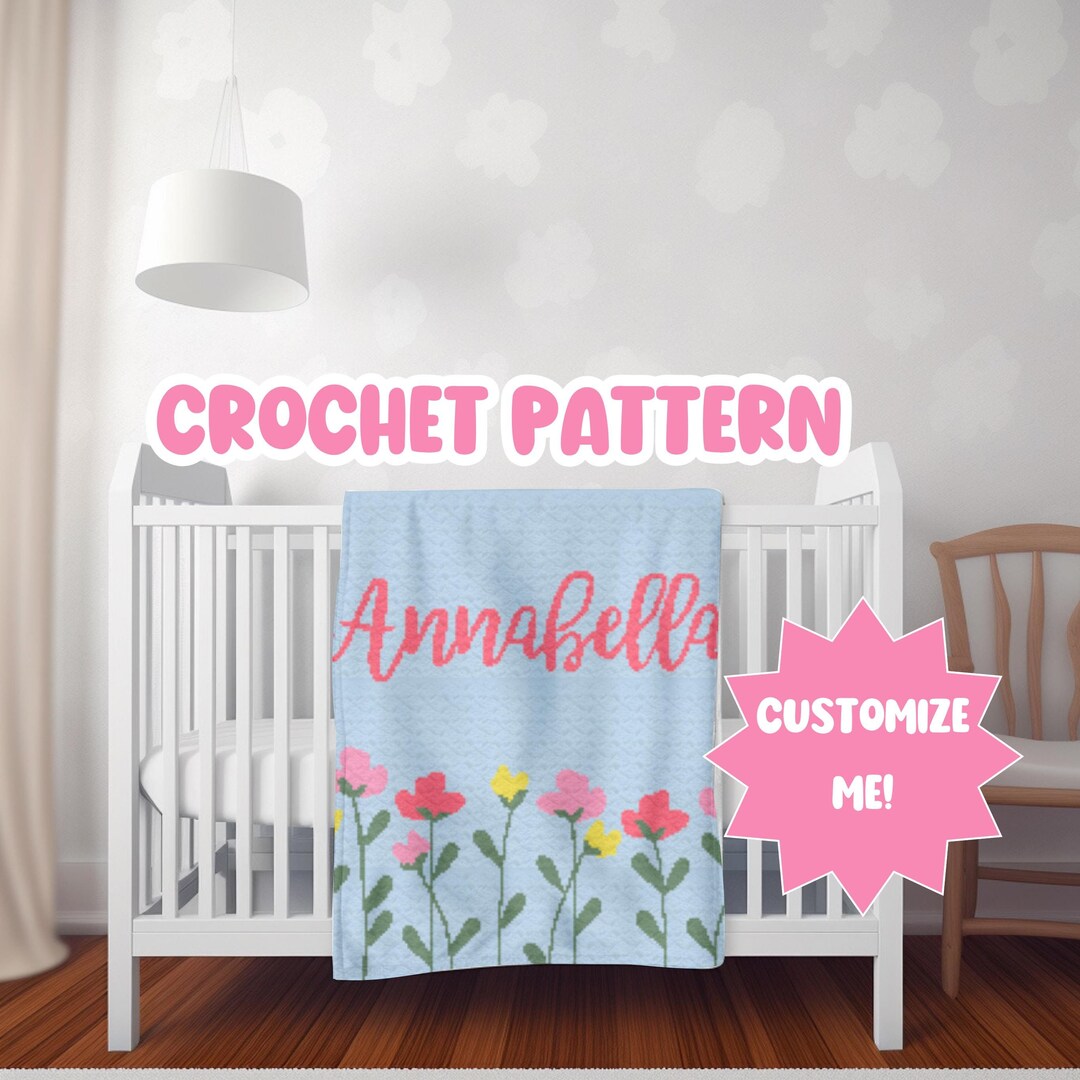 Personalized Crochet Graphgan Pattern, Custom Floral Corner to Corner ...