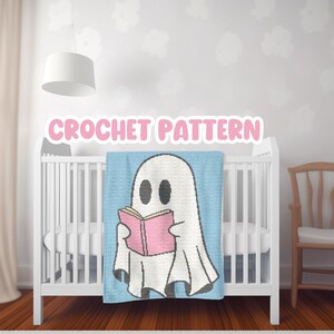 Crochet Halloween Ghost Graphgan Pattern, Corner to Corner Afghan ...