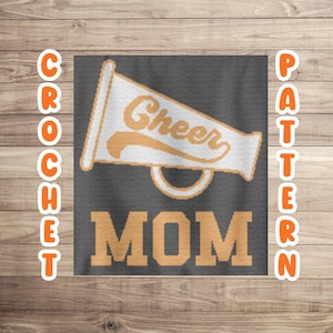 Crochet Graphgan Pattern, Cheer Mom Corner to Corner Afghan Blanket ...