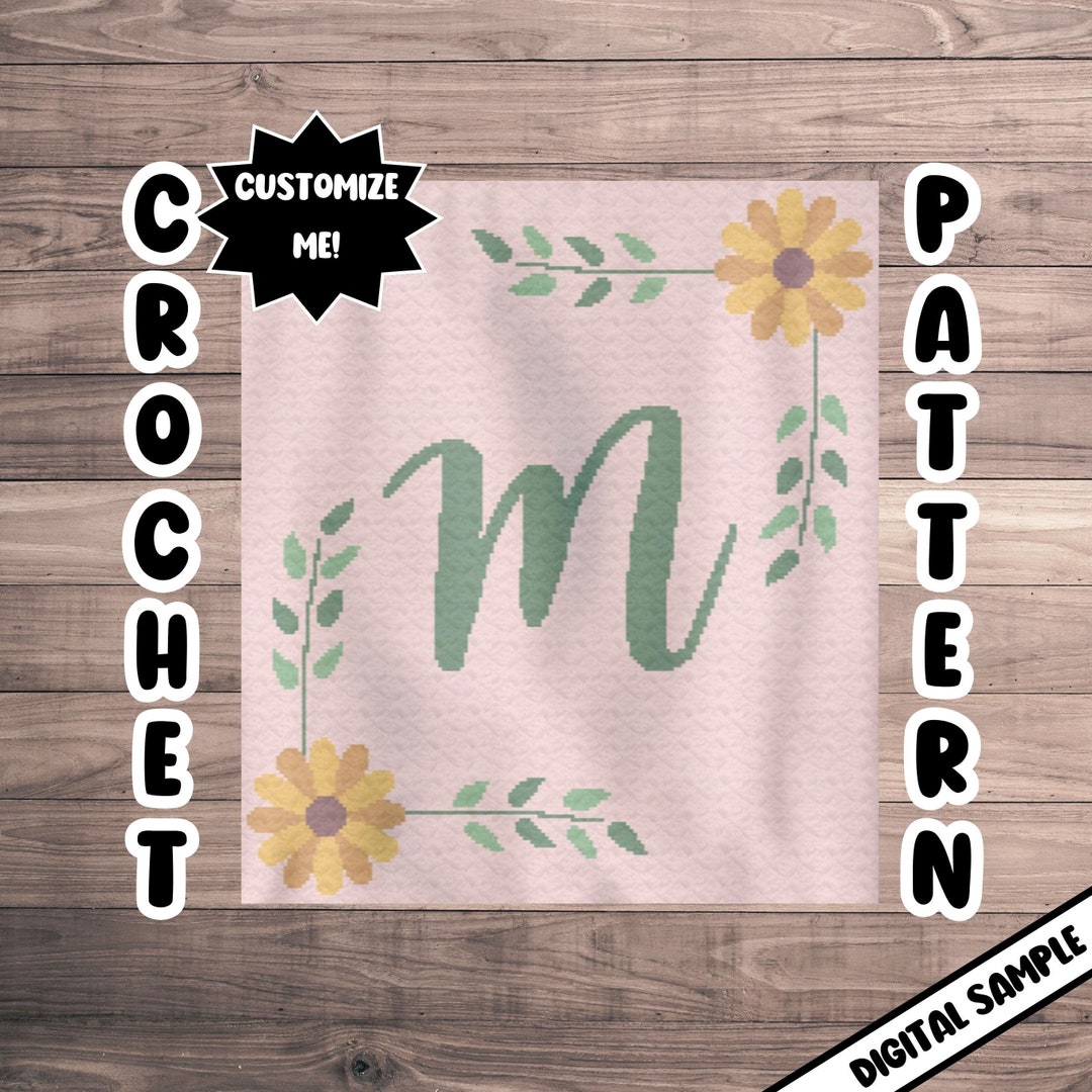 Personalized Crochet Graphgan Pattern, Custom Floral Corner to Corner ...