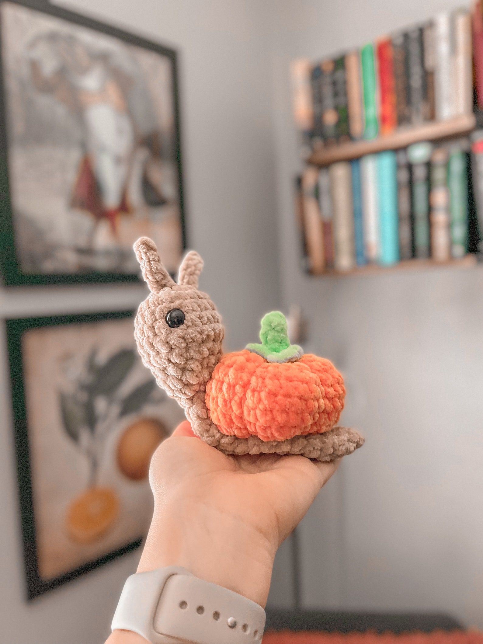 Pumpkin Snail Crochet Pattern / Halloween Crochet Pattern / Autumn Fall ...