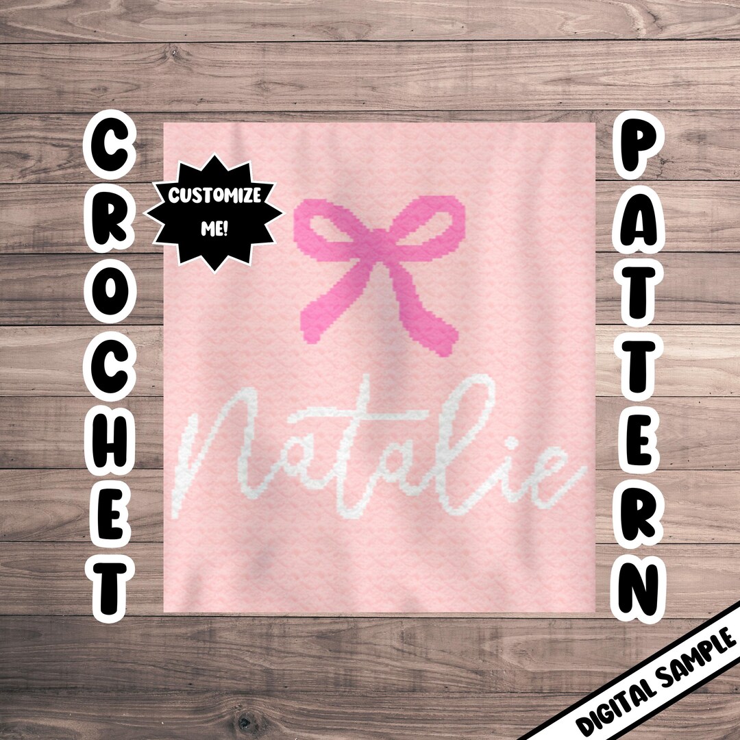 Personalized Crochet Graphgan Pattern, Custom Coquette Corner to Corner ...
